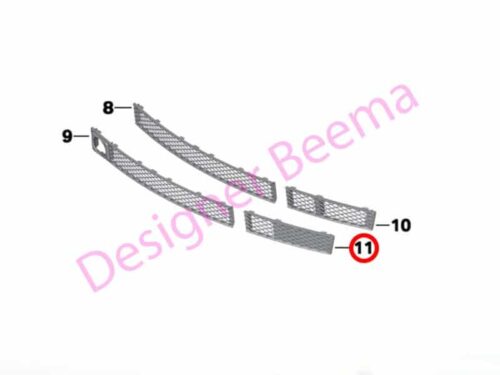 (51117186505) Air Intake Grille Partially Closed - Left | Designer Beema