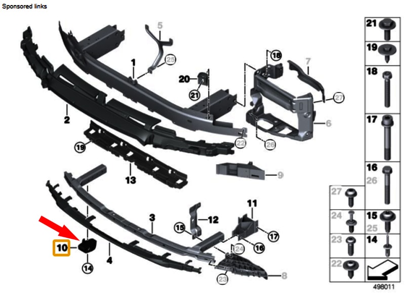 Genuine BMW (51117397396) Front Door Edge Guard | Designer Beema