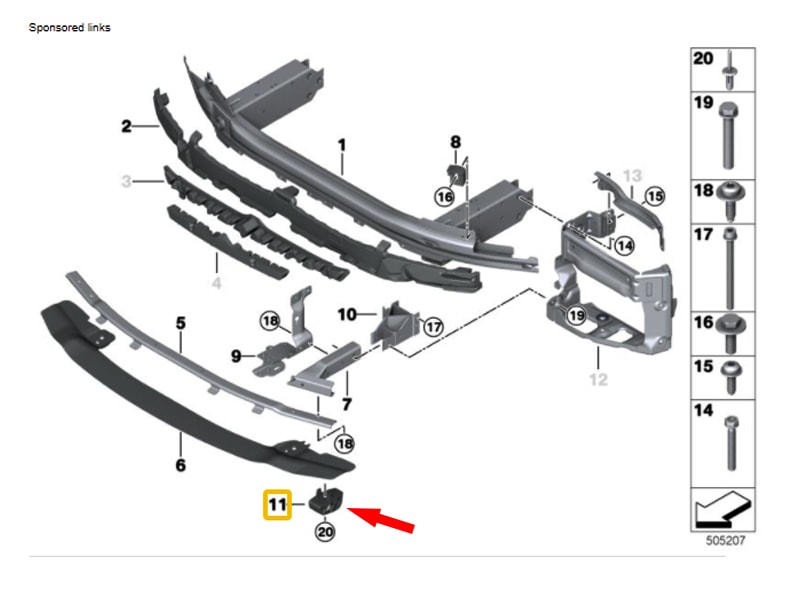 Genuine BMW (51117397396) Front Door Edge Guard | Designer Beema